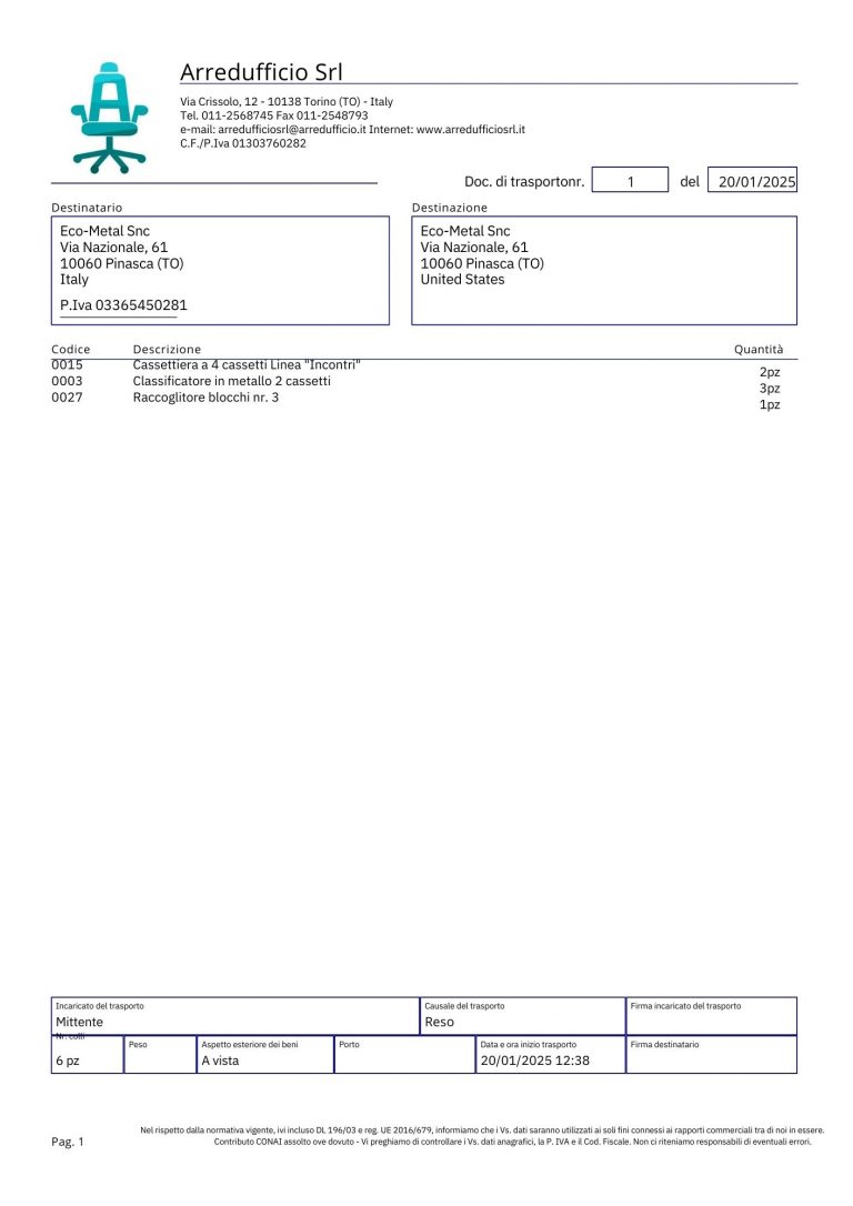 DDT di reso a fornitore: cos’è e come si compila | Danea Blog