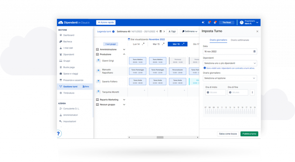 Gestione turni di lavoro: con Dipendenti in Cloud è semplice | Danea Blog